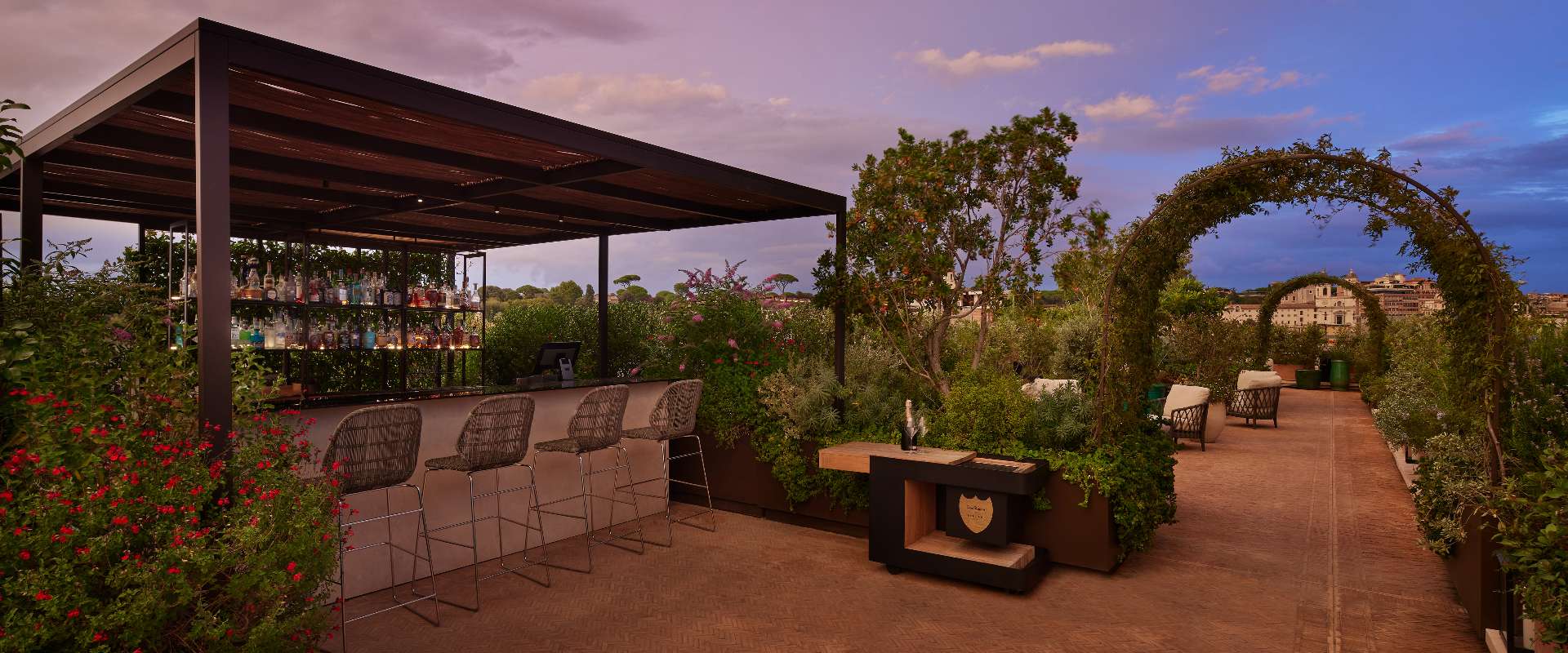 Rooftop terrace in the centre of Rome | Bvlgari Hotel Roma