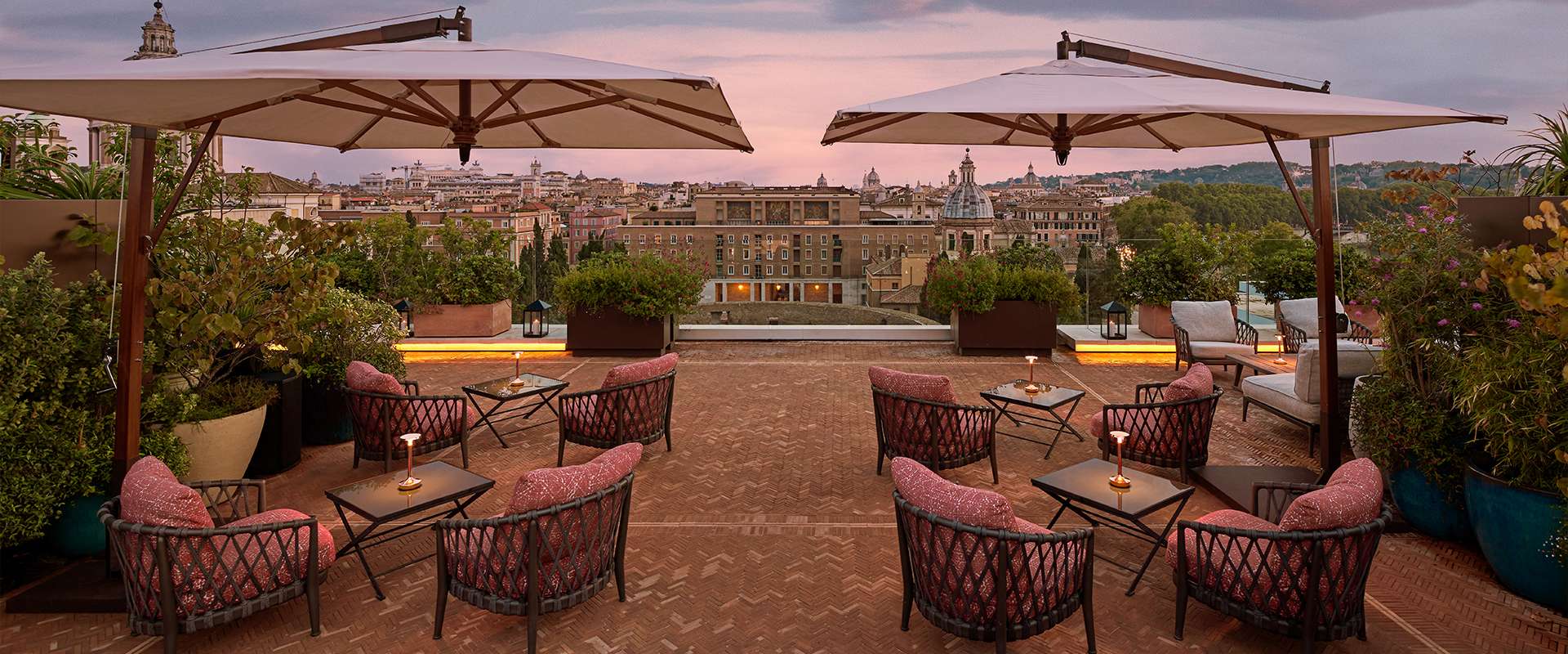 Rooftop terrace in the centre of Rome | Bvlgari Hotel Roma