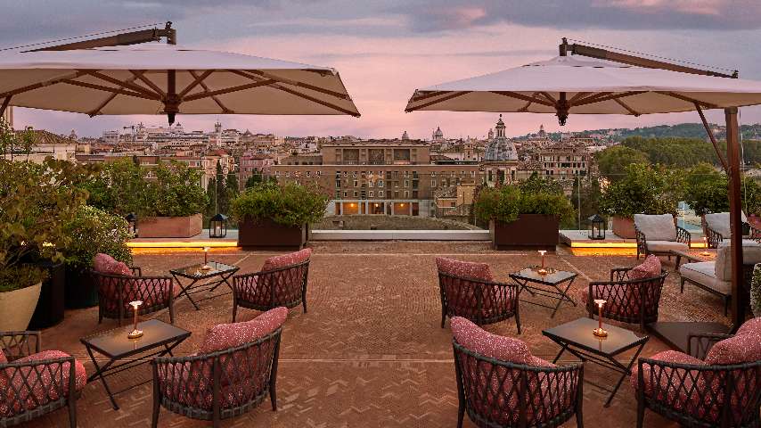 Rooftop terrace in the centre of Rome | Bvlgari Hotel Roma